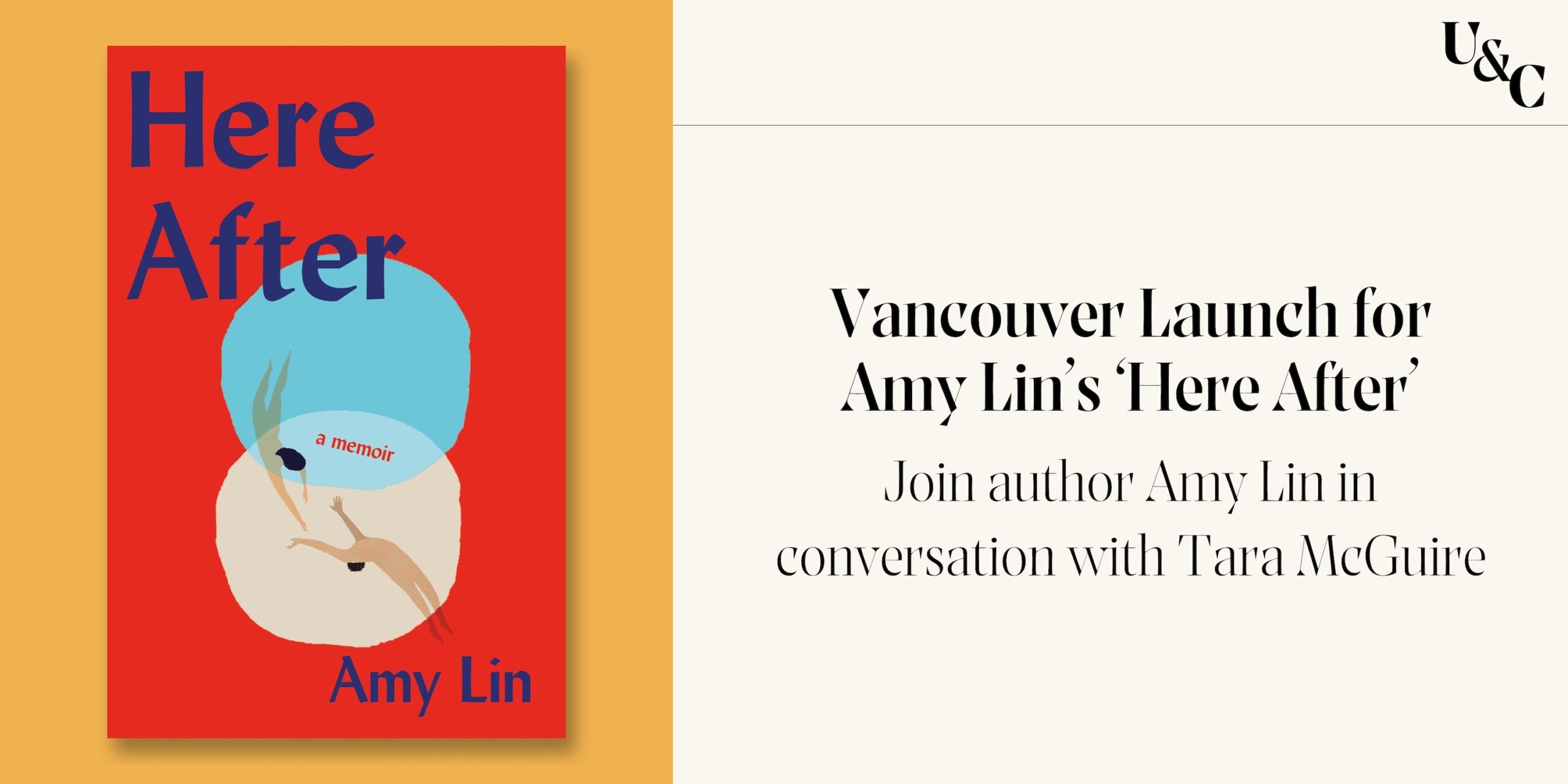 ‘Here After’ Launch: An Evening with Amy Lin | Upstart & Crow
