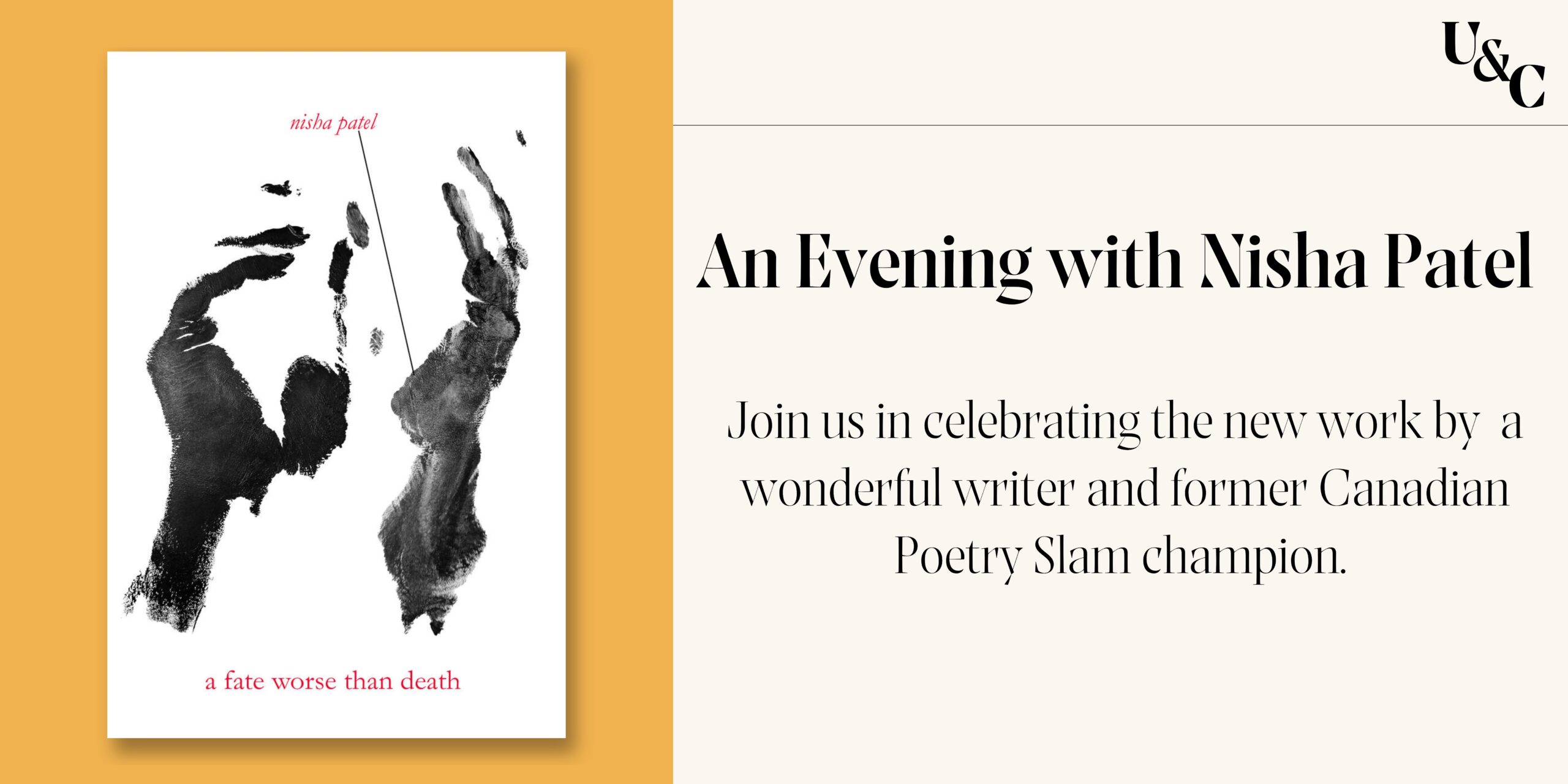An Evening with Nisha Patel | Upstart & Crow