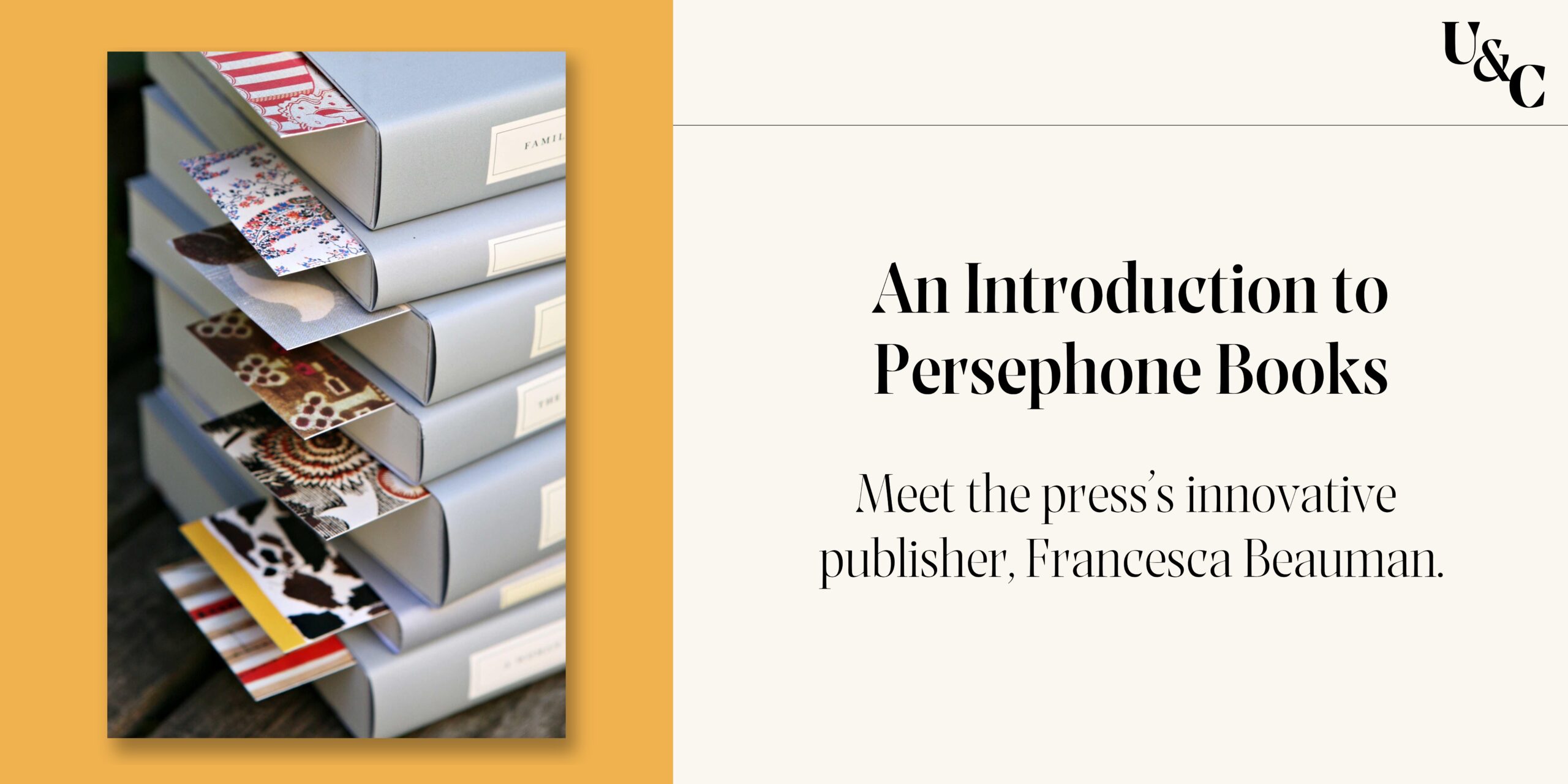 An Introduction to Persephone Books | Upstart & Crow